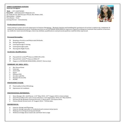 Ankita CV | DOCX