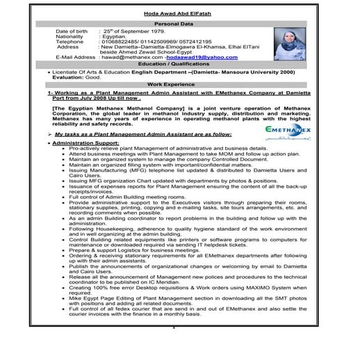 Hoda Awad CV | PDF | Logistics | Business