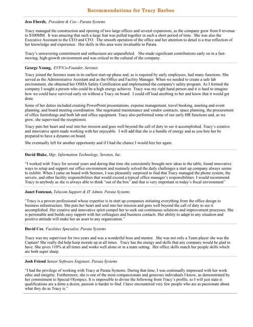 Tracy Jacobson Recommendation Letter | DOC