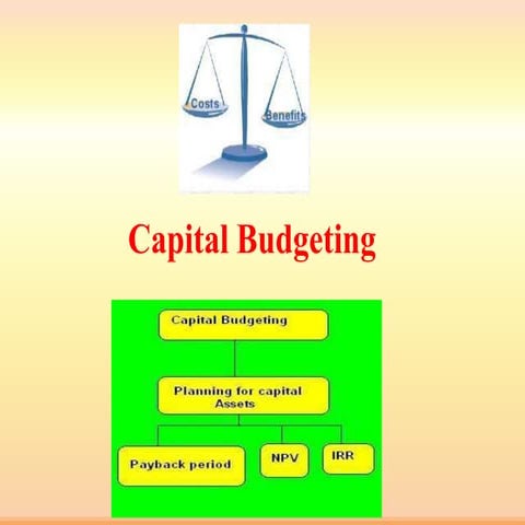 Capital budgeting ppt | PPSX