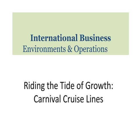 carnival cruise lines | PPTX