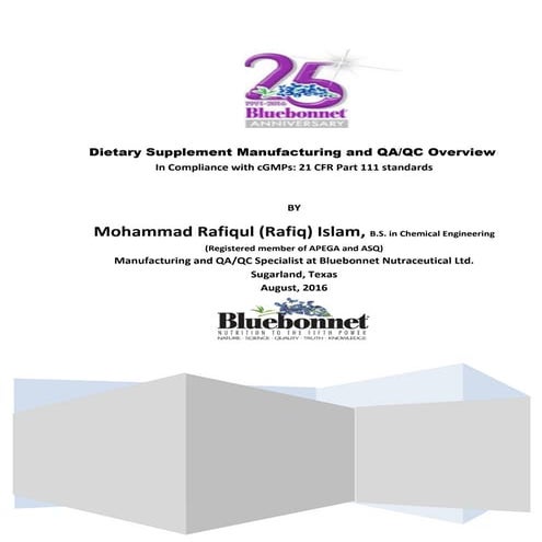 cGMP Training Course | PDF