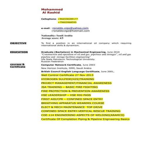 Curriculum Vitae-Mahaki | PDF