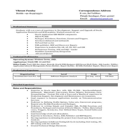 RESUME_VIKRANT_PANDEY_ORACLE_APPS_TECHNICAL | DOCX