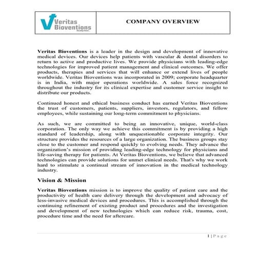 Company Overview | PDF