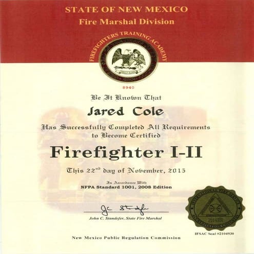 IFSAC Certifications | PDF