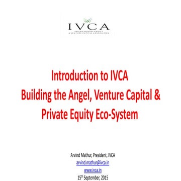 IVCA Introduction 15 Sept 15 6-00 pm | PPT
