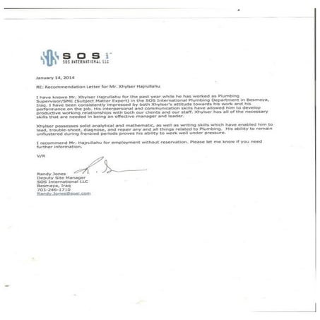 Recommendation Letter | PDF