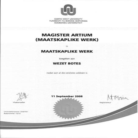 MA Cert | PDF