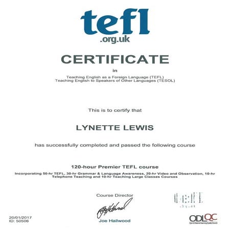 TEFL TESOL Certificate | PDF