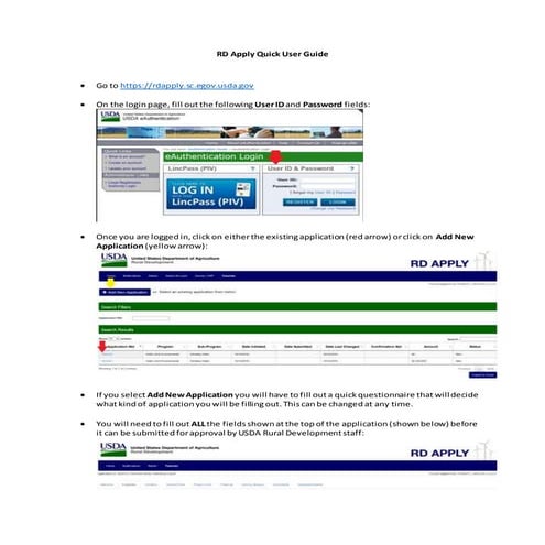 RD Apply Quick User Guide | PDF