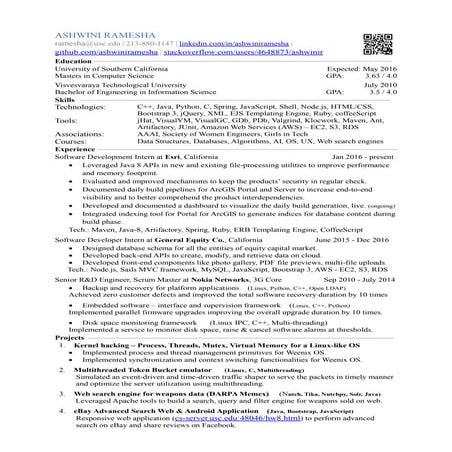 ASHWINI RAMESHA | PDF | Programming Languages | Computing