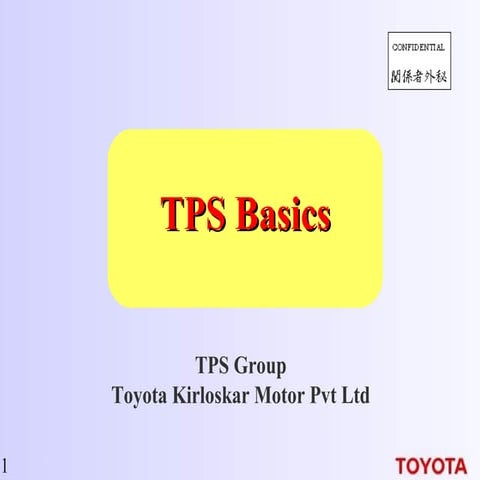 TPS Basics Trg Material (NXPowerLite) | PPT
