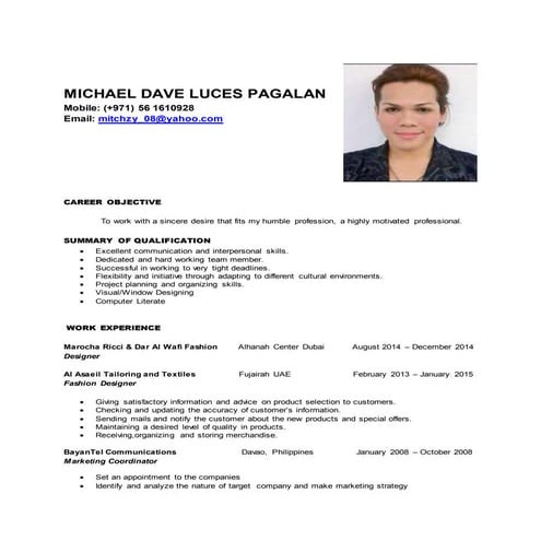 Mitch CV | DOCX
