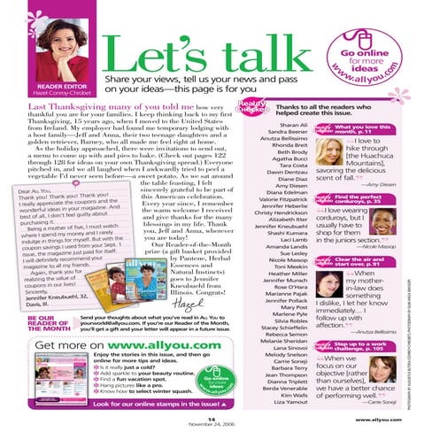 AllYou_LetsTalk | PDF