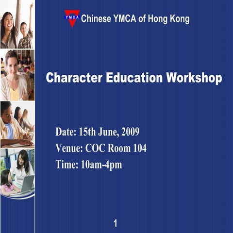 3 Character Education Workshop | PPT