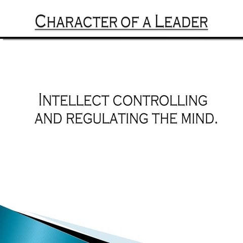 3 Character Qualities Conduct Of A Leader Edited | PPT