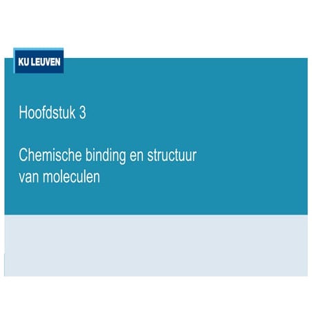 3 Chemische binding from a masters degree | PDF