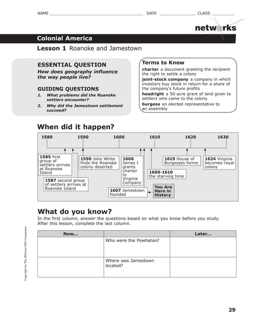 Roanoke, The lost colony | PPTX