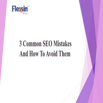 3 Common SEO Mistakes And How To Avoid Them | PDF | Search | Internet