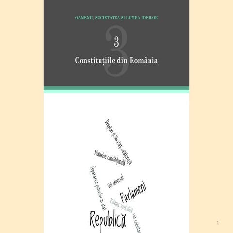 3_Constitutiile_din_Romaniain sec XIX -XXppsx | PPT