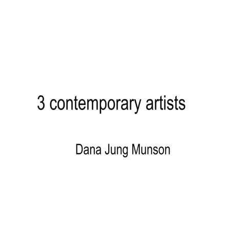 3 contemporary artists | PPT