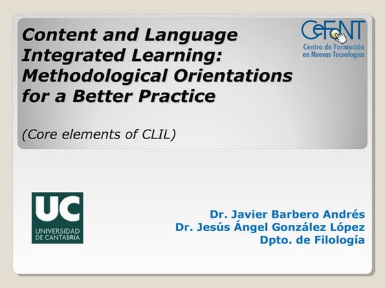 CLIL - Content and Language Integrated Learning | PPT