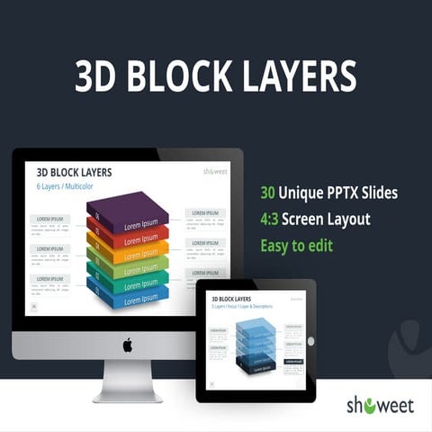 3D-Block-Layers-Showeet(standard).pptx for | PPTX