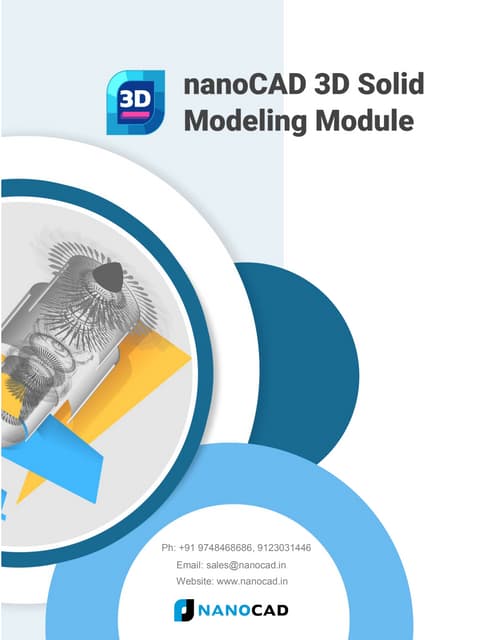Nanocad 3d Modeling A Powerful Cad Software For Direct And Parametric Modeling Pdf
