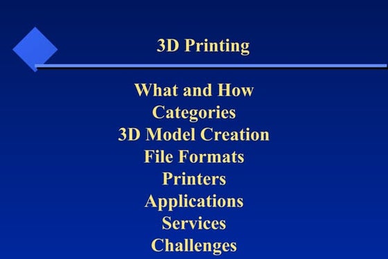 3 d printing | PPT