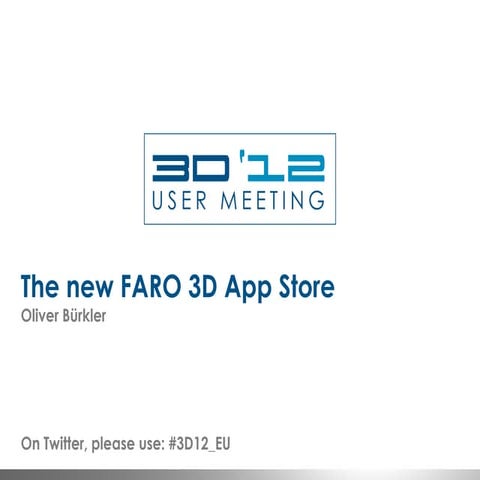 The new FARO 3D App Store | PDF