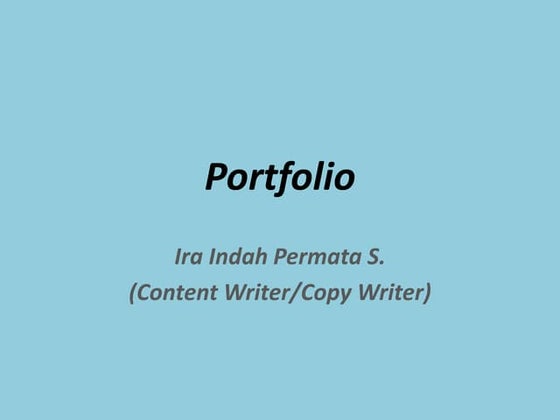 Portfolio 5 | PDF