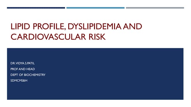 Hyperlipoproteinemia | PPTX