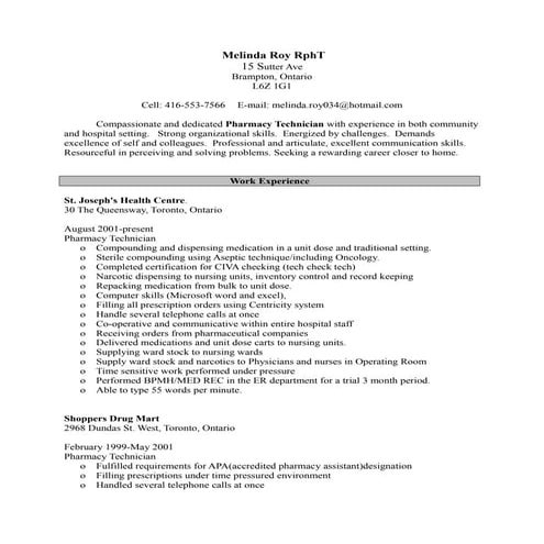 updated resume | RTF