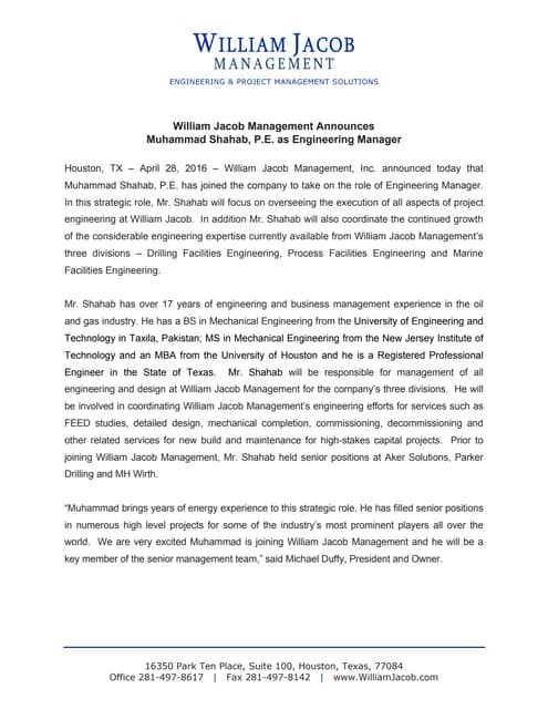 Muhammad Shahab Announcement | PDF Muhammad Shahab Announcement | PDF