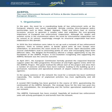 AIRPOL 2014 - What is AIRPOL About | PDF