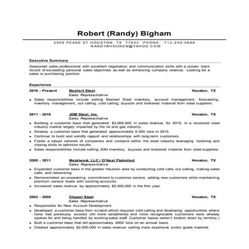 Randy Bigham Resume 2016 (3) | DOCX