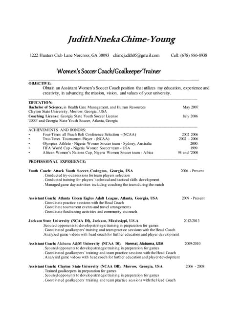 Judith Chime presentations