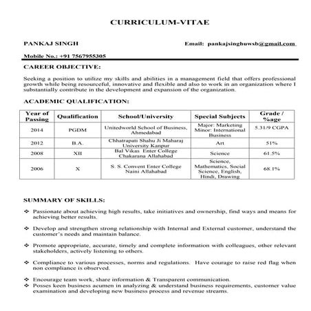 cv | ODT