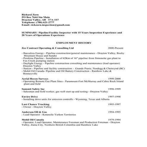 Ricks Resume new | DOC