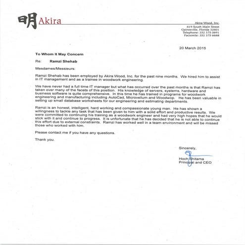 AKIRA RECOMMENDATION LETTER | PDF