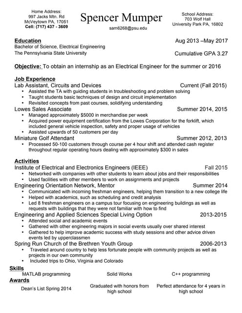 LN - resume 2015 | PDF