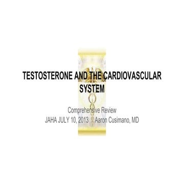 Testosterone Cardiovascular Health | PPTX