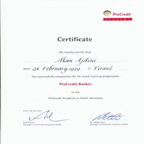 Certificate Academy | PDF