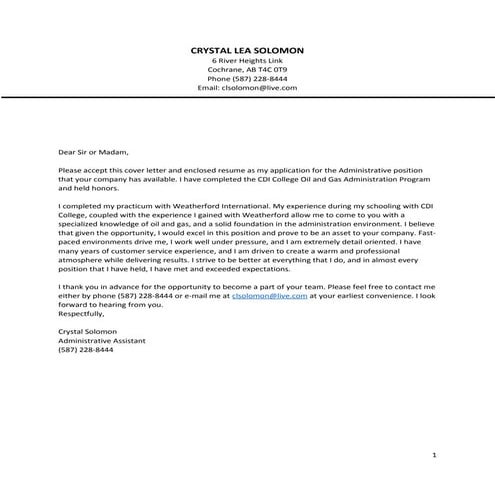 Crystal Solomon presentations