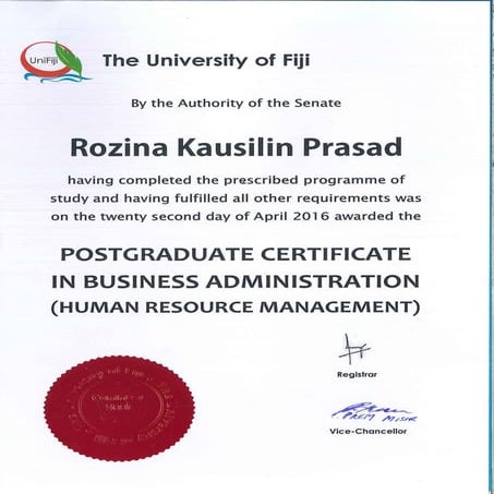 Post Graduate Certificate - HRM | PDF