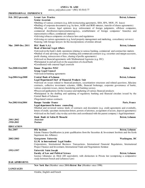 Resume - Tarig Osman Abbas Bakheit (4) | DOC | Legal Services Industry ...