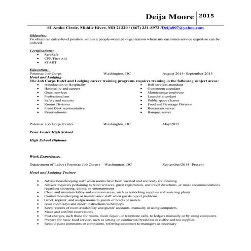 Michele R Curren Resume | DOCX
