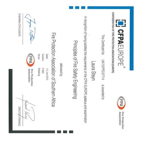 CFPA Certificate | PDF