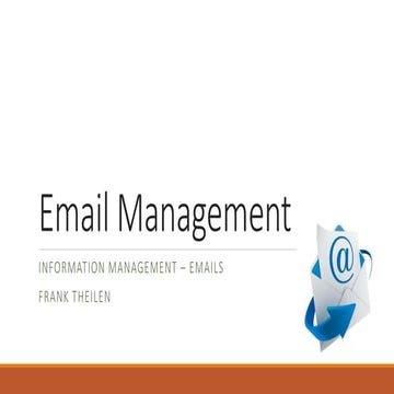 Email Management | PPTX